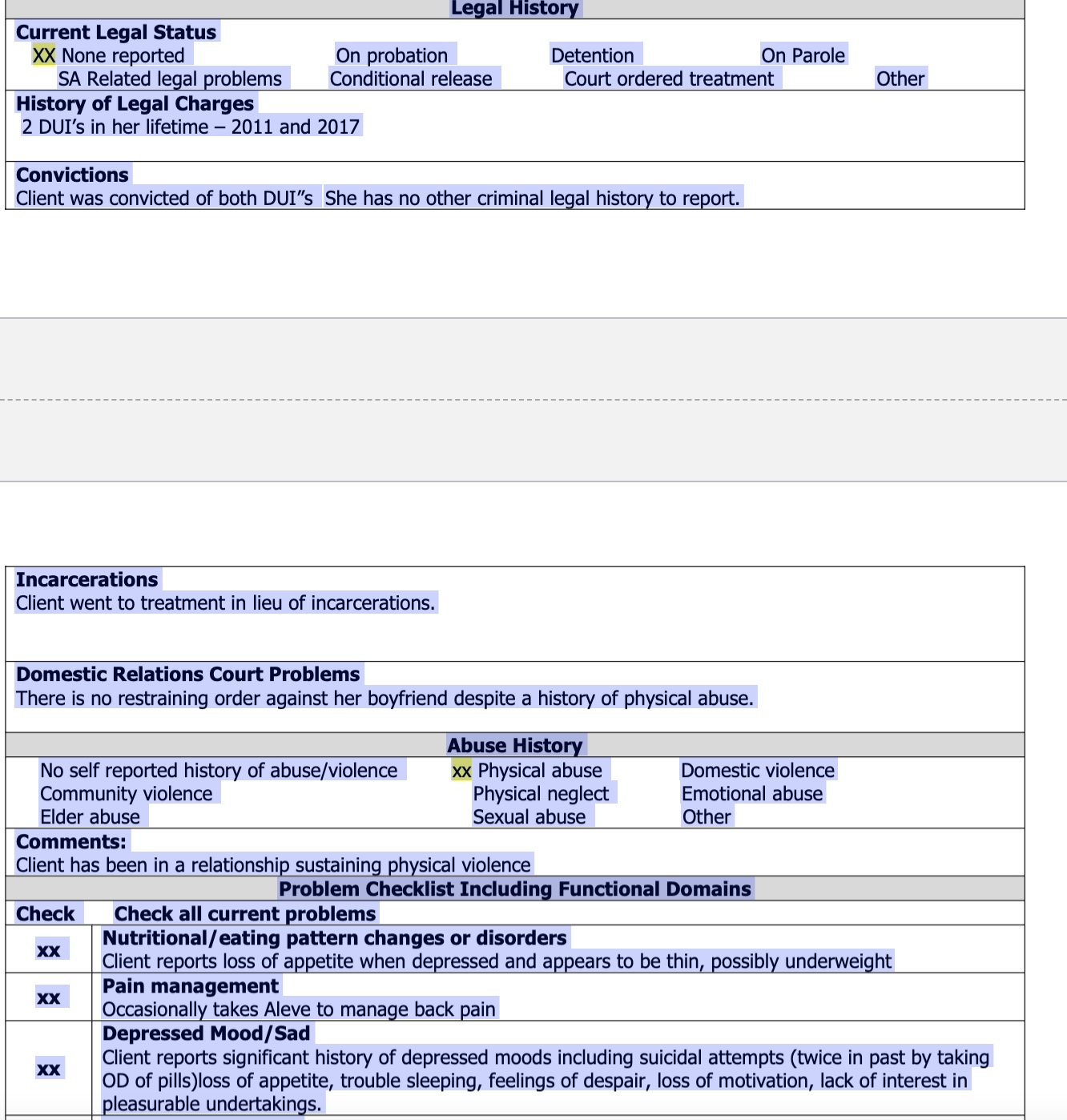 Solved It is important to be able to read a client's | Chegg.com
