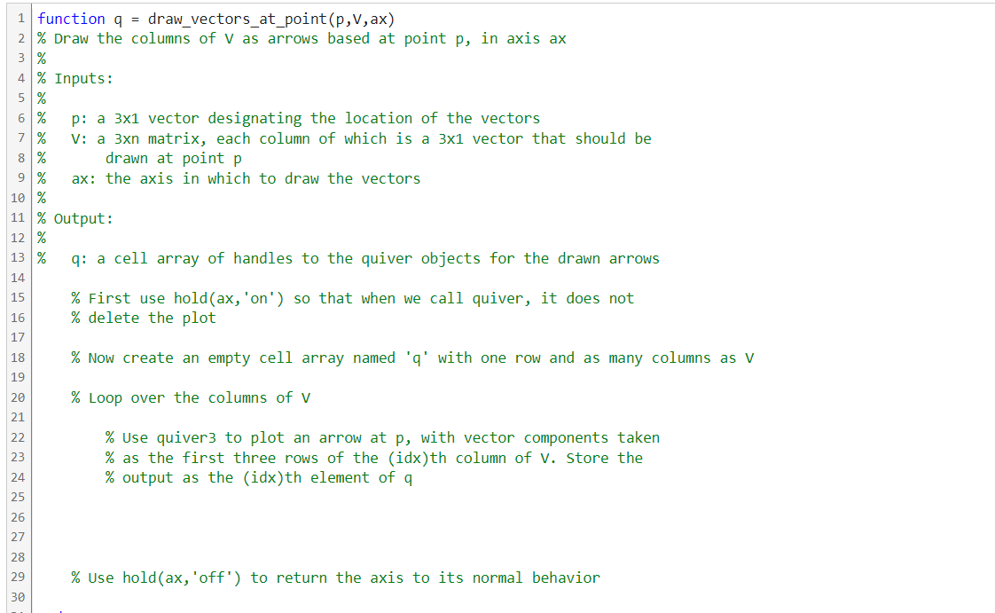 Solved Take a point and a matrix whose columns are vectors, | Chegg.com