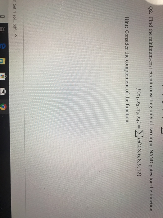 Solved Q2 Find The Minimum Cost Circuit Consisting Only Of