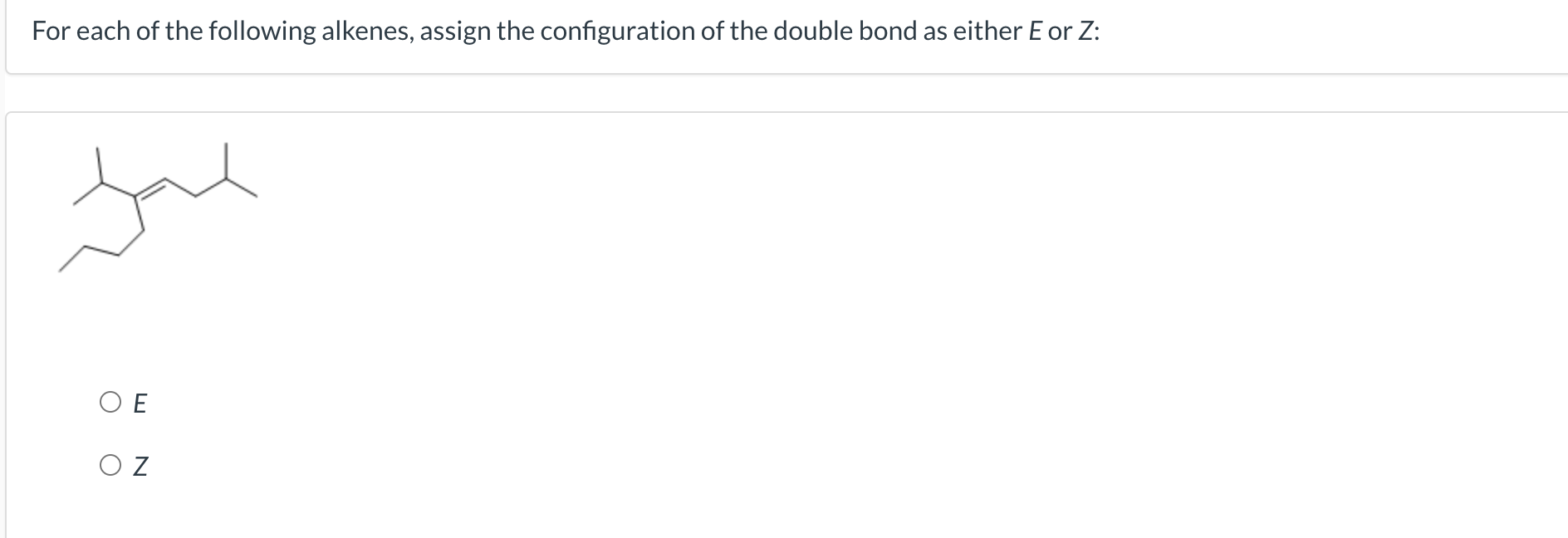 Solved For each of the following alkenes, assign the | Chegg.com