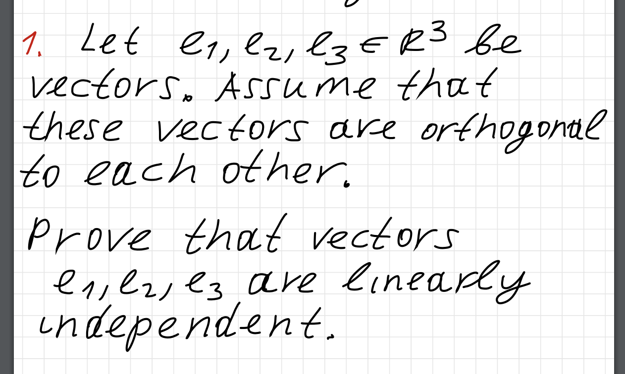 Solved 1. Let \\( e_{1}, e_{2}, e_{3} \\in R^{3} \\) be | Chegg.com