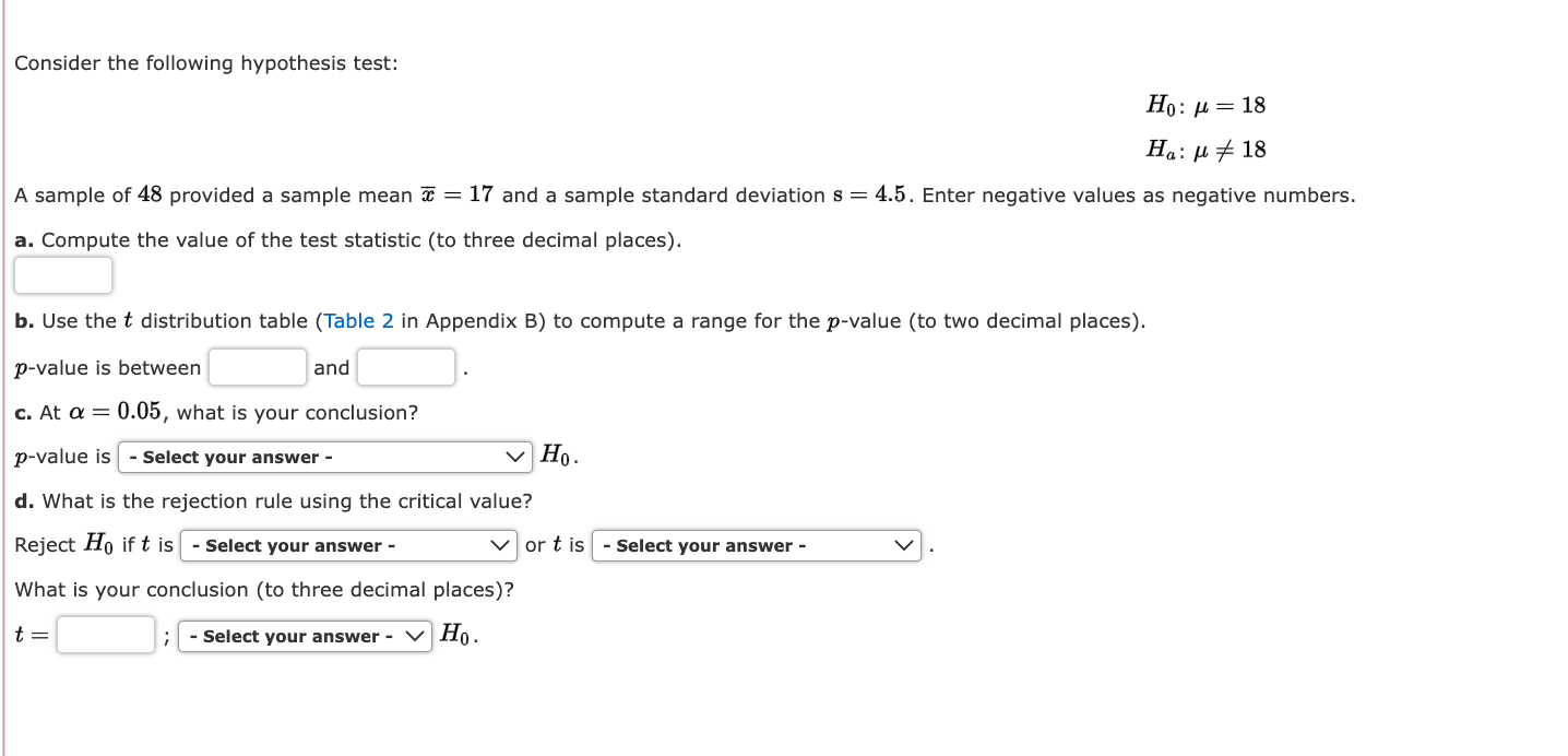 Solved a. Formulate the hypotheses for this application. | Chegg.com