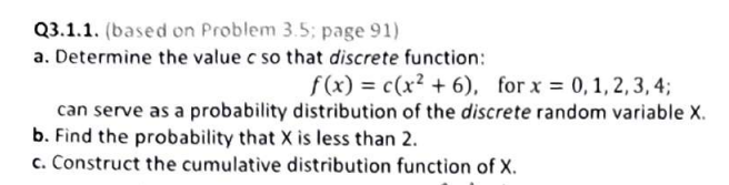 Solved Q3.1.1. (based on Problem 3.5; page 91) a. Determine | Chegg.com