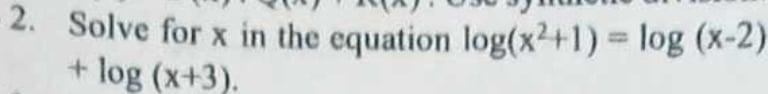 Solved Solve for x ﻿in the equation | Chegg.com