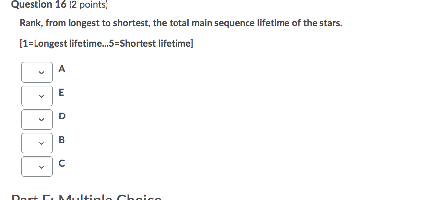 Solved Part E - Ranking Task 2 The figure shows 5 different | Chegg.com