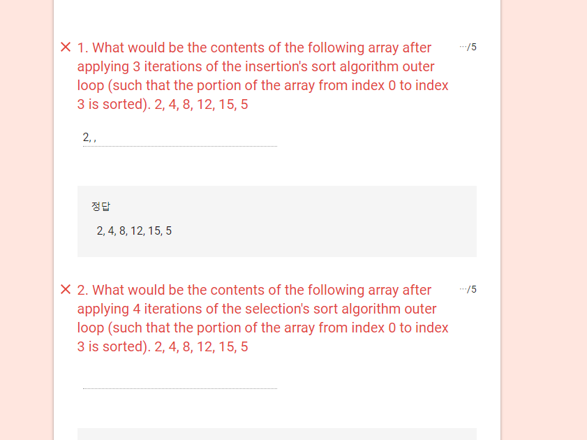 Solved -/5 X 1. What would be the contents of the following | Chegg.com