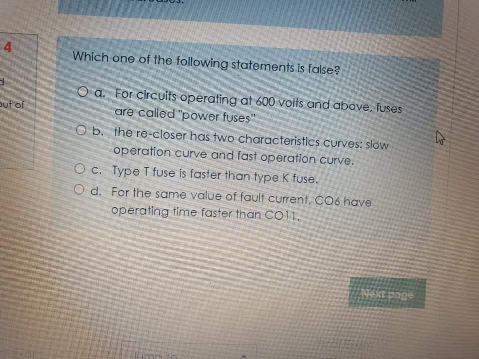 Solved Which one of the following statements is true? a. | Chegg.com
