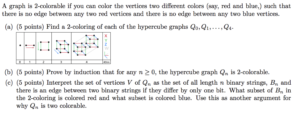 Solved A graph is 2-colorable if you can color the vertices | Chegg.com