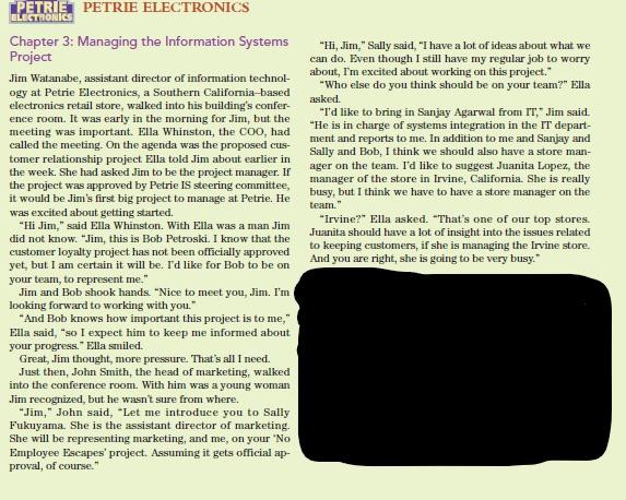 Solved Review the Petrie case material. If you were the | Chegg.com
