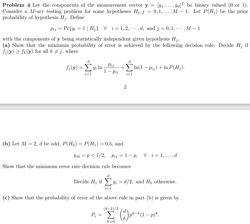 Solved Solve all the parts.Problem 4 ﻿Let the components of | Chegg.com