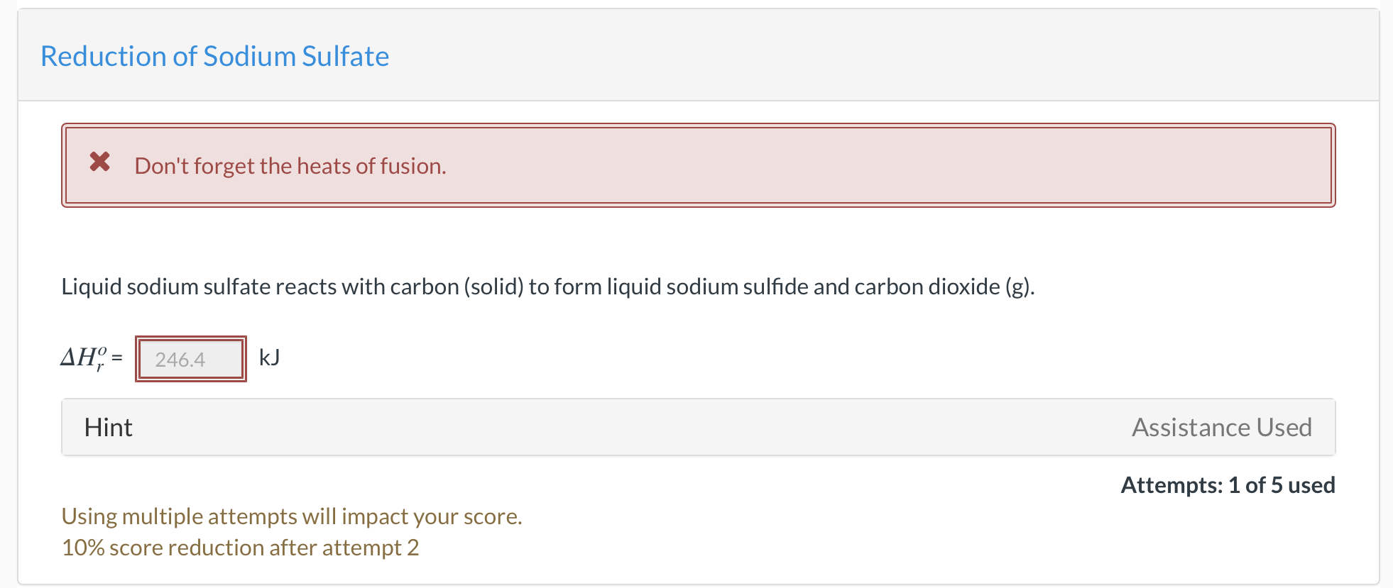 Solved Use tabulated heats of formation to determine the | Chegg.com