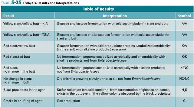 Solved TABLE 5-25 TSIA/KIA Results and Interpretations Table | Chegg.com