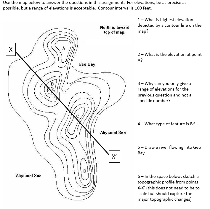 Solved Jse the map below to answer the questions in this | Chegg.com