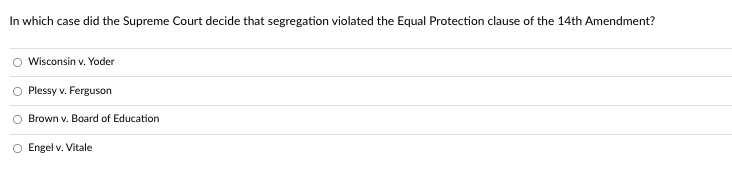 Solved In which case did the Supreme Court decide that | Chegg.com