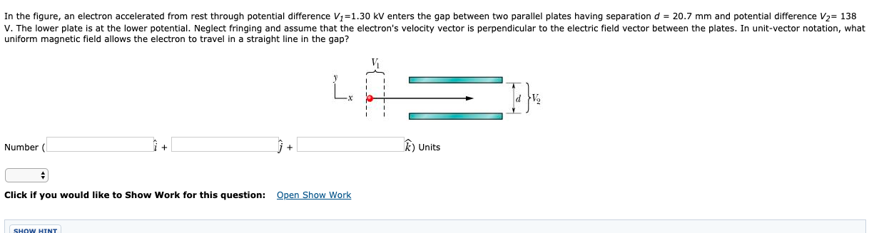 Solved In the figure, an electron accelerated from rest | Chegg.com