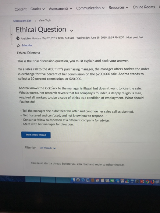 Solved Online Rooms Resources Communication Assessments | Chegg.com