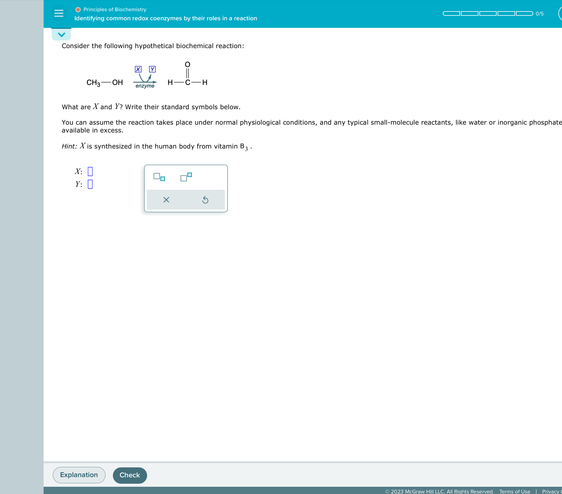 Solved Consider the following hypothetical biochemical | Chegg.com