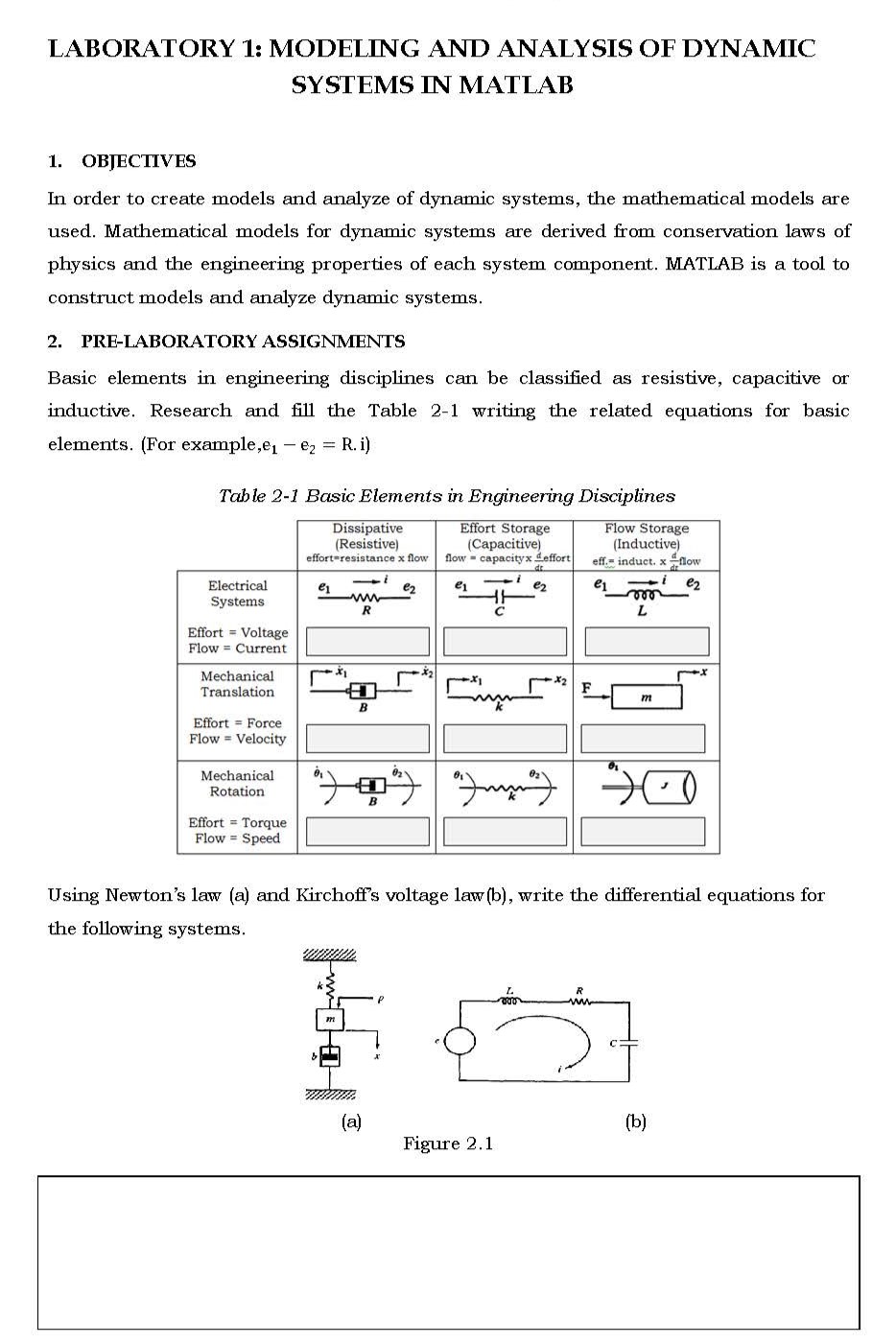 Solved 1. OBJECTIVES In order to create models and analyze | Chegg.com