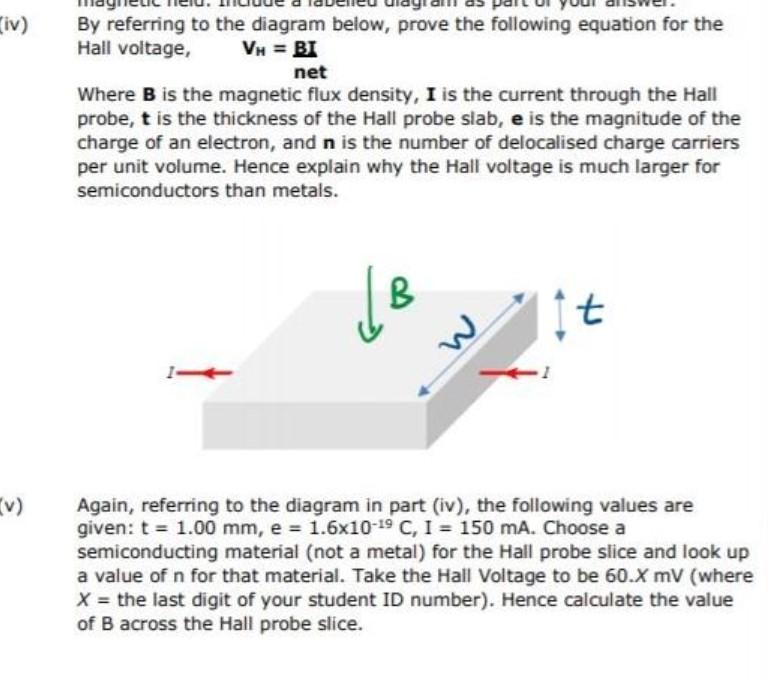 Solved (iv) By referring to the diagram below, prove the | Chegg.com