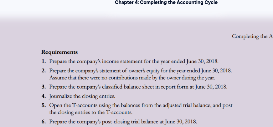 Solved Chapter 4: Completing the Accounting Cycle Learning | Chegg.com