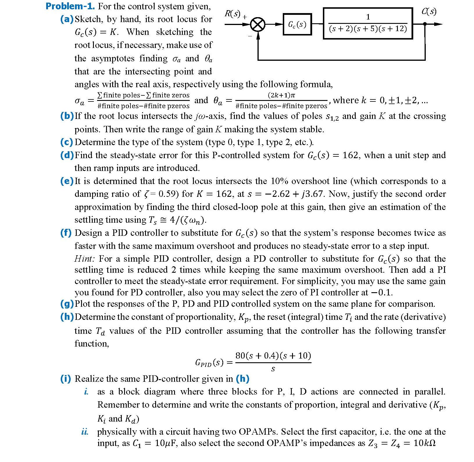 Solved NOTE: Please, include all the calculations, m-files | Chegg.com