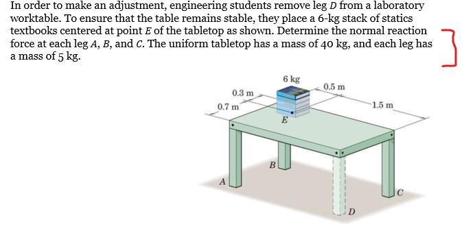Solved In order to make an adjustment, engineering students | Chegg.com