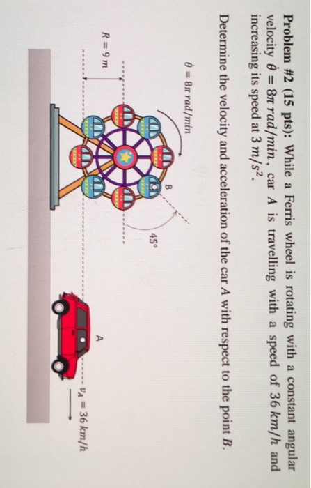 While a Ferris wheel is rotating with a constant | Chegg.com