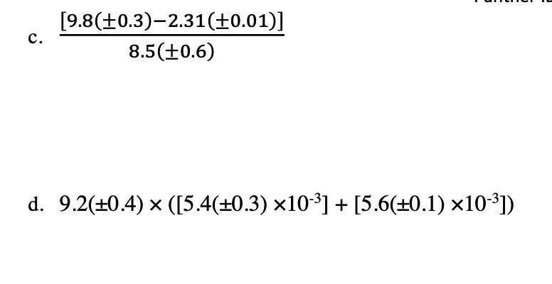 Solved Perform the calculations and determine the absolute | Chegg.com