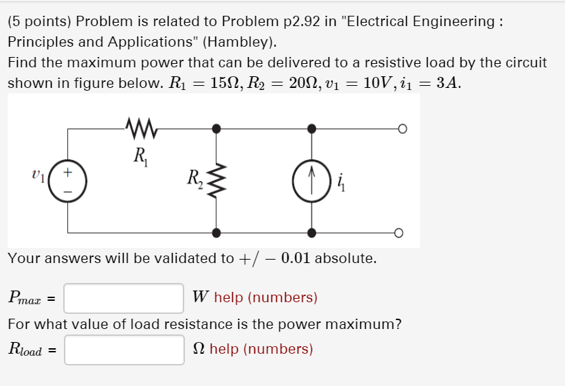 Solved (5 points) Problem is related to Problem p2.92 in | Chegg.com
