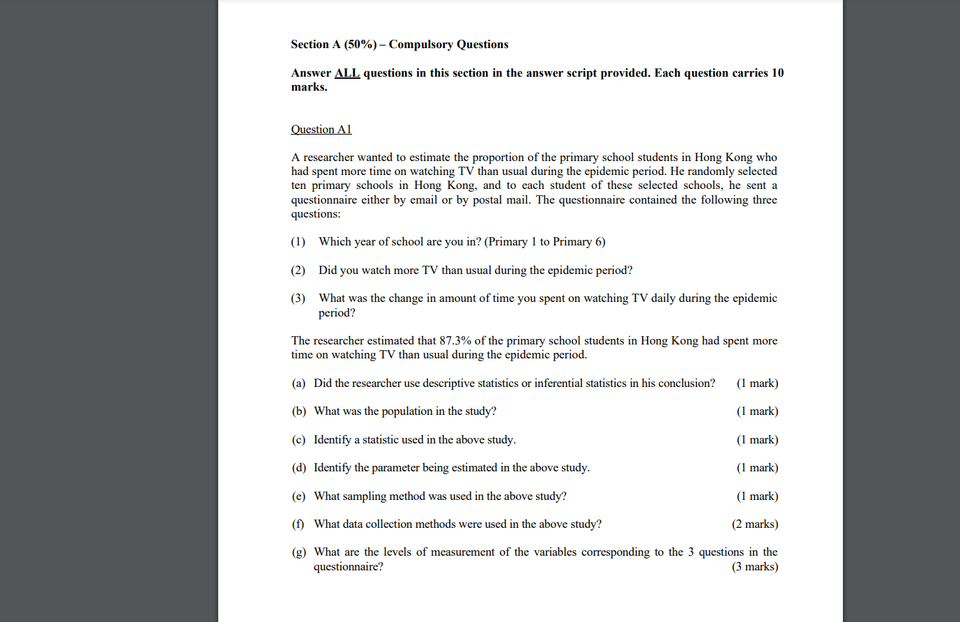 Solved Section A (50%) - Compulsory Questions Answer ALL | Chegg.com