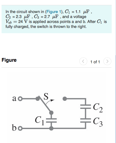 Solved In the circuit shown in (Figure 1), C1 = 1.1 uF , C2 | Chegg.com