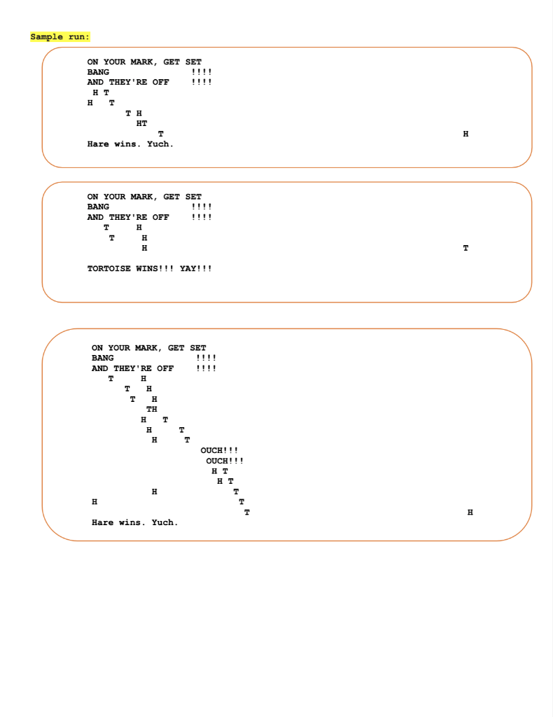 CIS2107_Lab06: "Race" Points: 100 points Objective: | Chegg.com