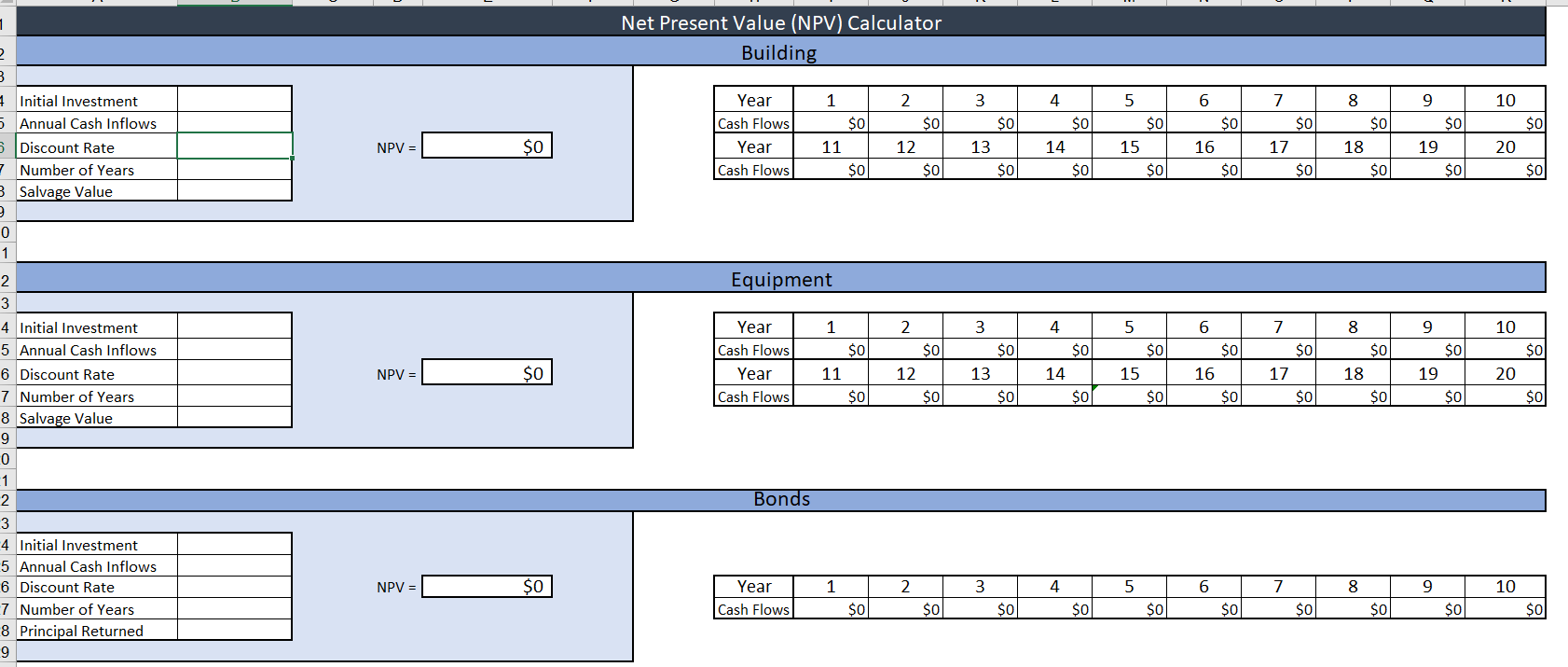 Prompt Using the Project Two Financial Formulas | Chegg.com