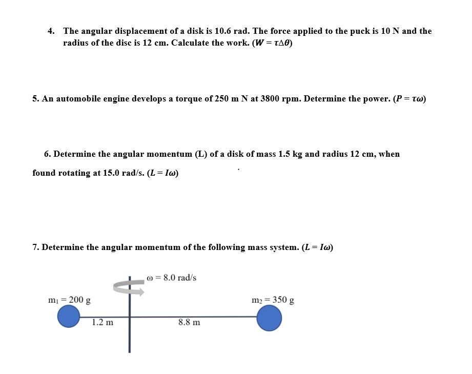 Solved 8. The angular momentum of a particle is given by L = | Chegg ...
