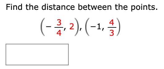Solved Find the distance between the points. ( -2), (-1,1) | Chegg.com