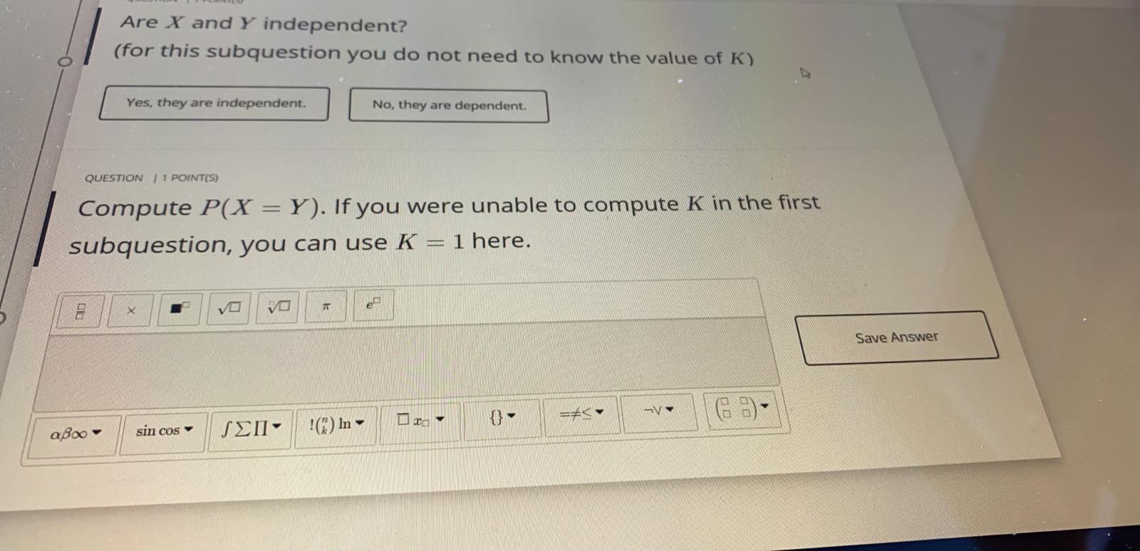 Solved Question 2 Points Consider Two Continuous Random 3506