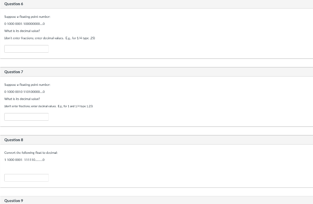 Solved Suppose a floating point number: 010000001100000000… | Chegg.com