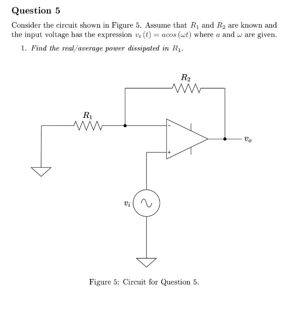 Solved Consider the circuit shown in Figure 5. Assume that | Chegg.com