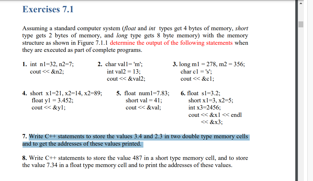 Solved Assuming a standard computer system (float and int | Chegg.com