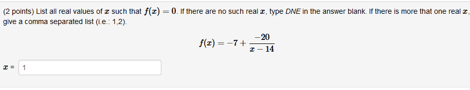 Solved List all real values of x such that f(x)=0. If there | Chegg.com