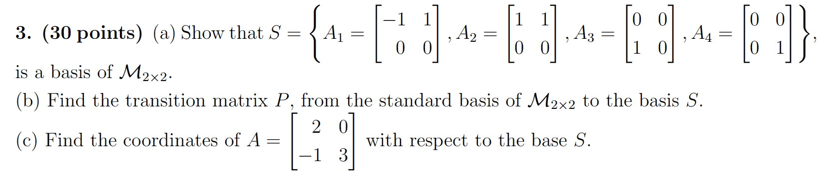 Solved 3. (30 points) (a) Show that | Chegg.com