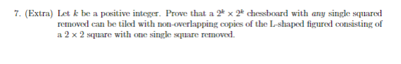 Solved (Extra) Let k be a positive integer. Prove that a | Chegg.com