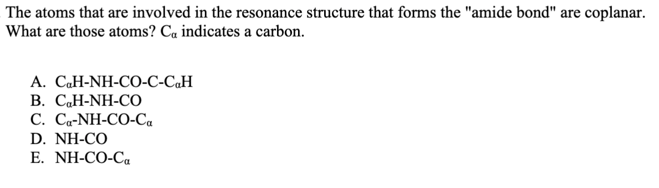 Solved The atoms that are involved in the resonance | Chegg.com