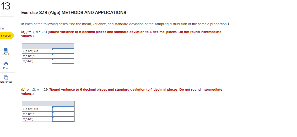 Solved Exercise 8.19 (Algo) METHODS AND APPLICATIONS In each | Chegg.com