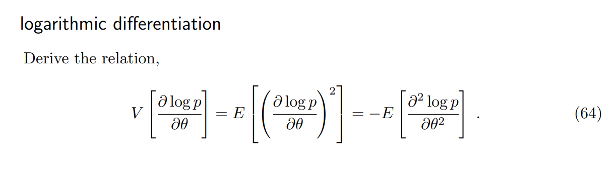 Solved logarithmic differentiation Derive the relation, | Chegg.com
