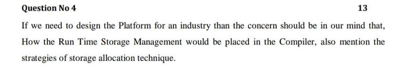 Solved Question No 4 13 If we need to design the Platform | Chegg.com