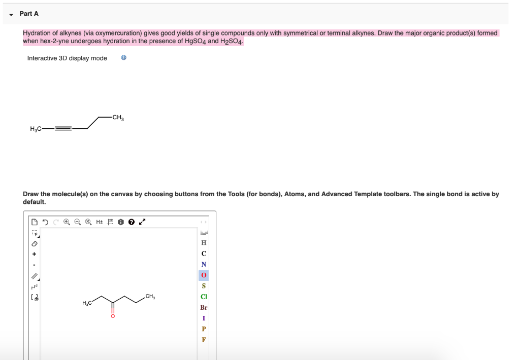 Solved Hydration of alkynes (via oxymercuration) gives good | Chegg.com