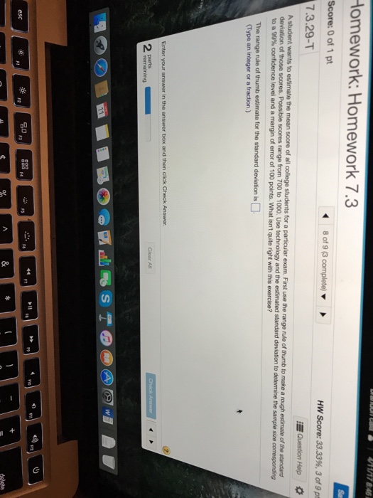 Solved A student wants to estimate the mean score of all | Chegg.com