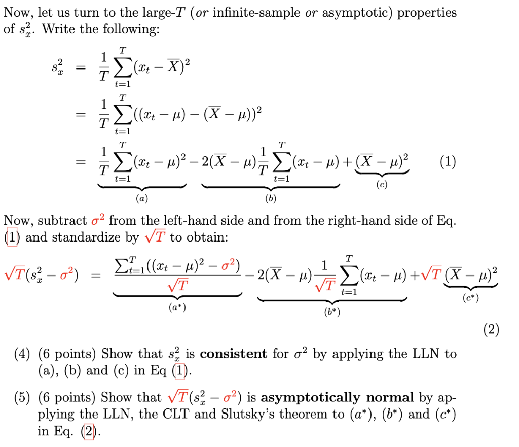 Problem 2 (Review of methods). (40 points) Assume an | Chegg.com