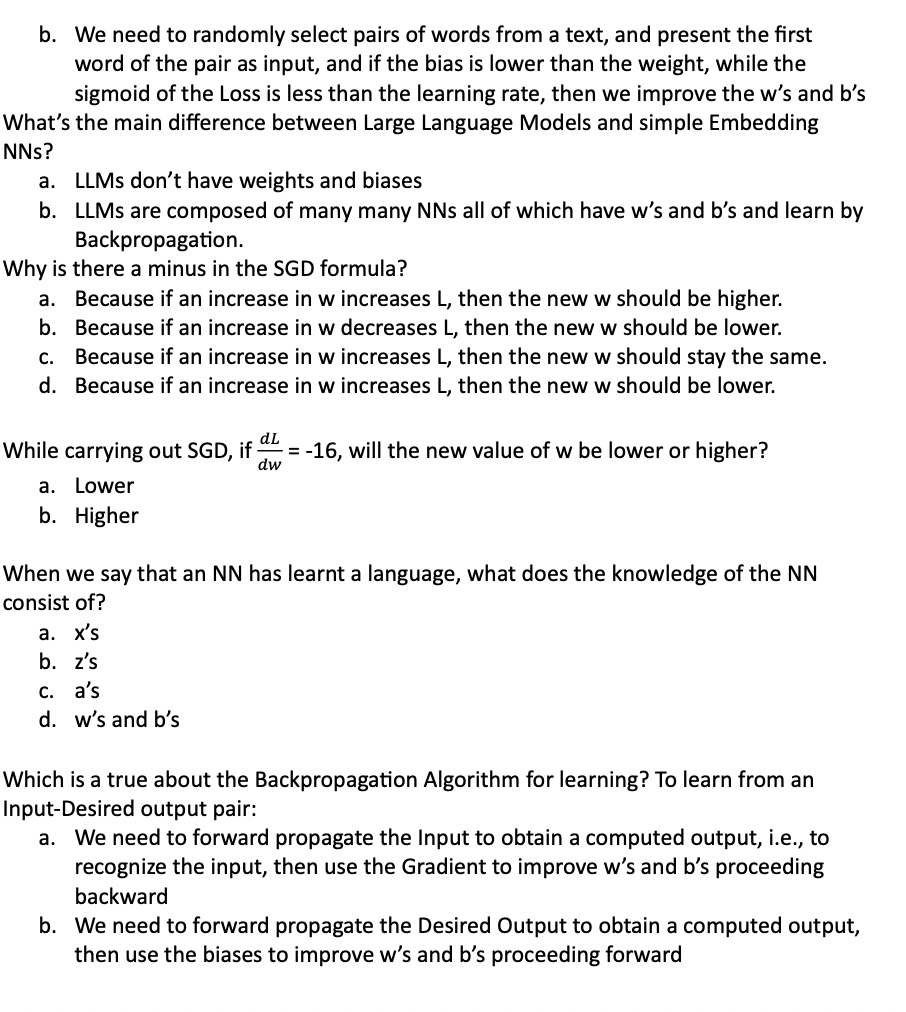 Solved The following 11 questions will have to do with NN | Chegg.com